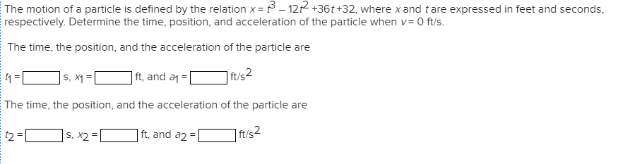 Solved The motion of a particle is defined by the relation | Chegg.com
