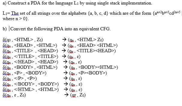 Solved Formal Languages & Finite Theory | Chegg.com