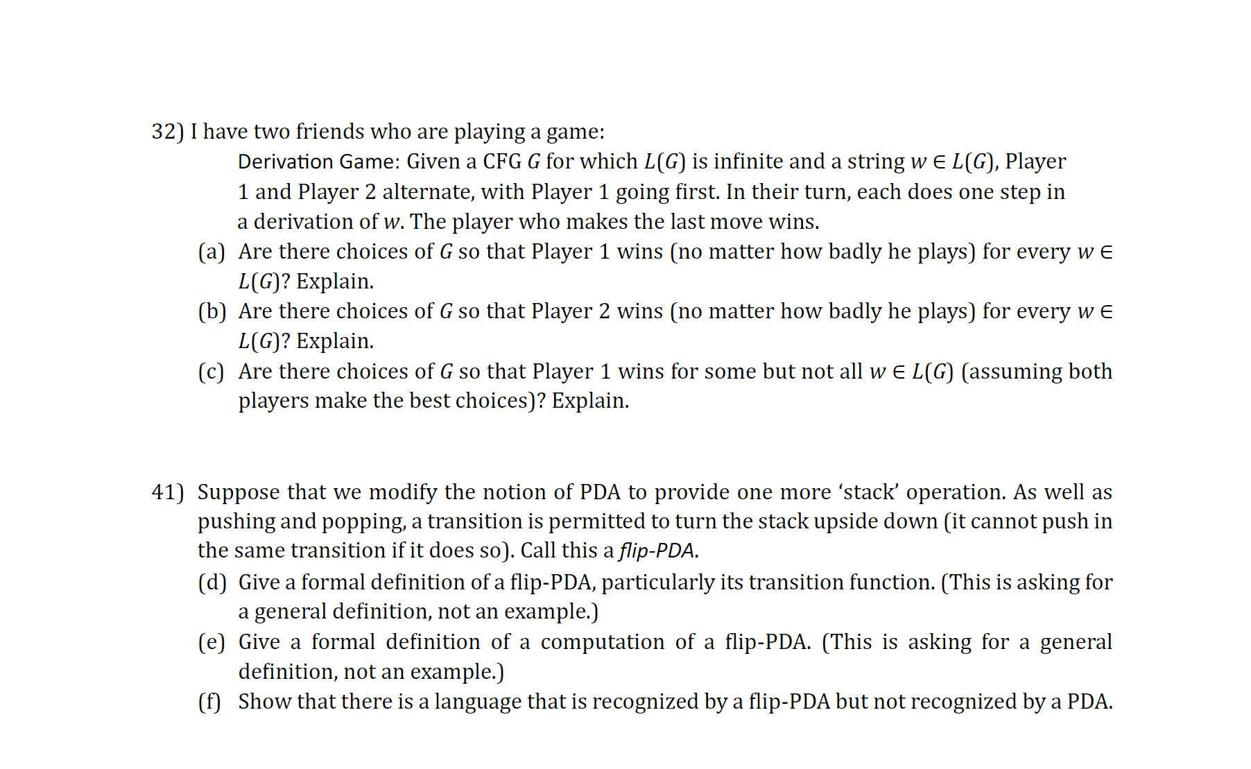 Solved 32) I have two friends who are playing a game: | Chegg.com