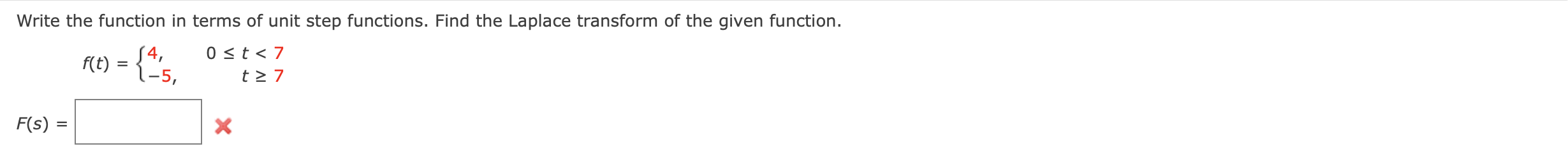 Solved Write the function in terms of unit step functions. | Chegg.com