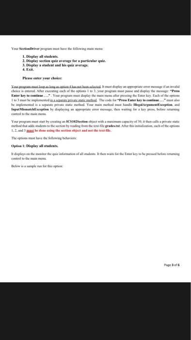 Solved Consider a Student class that has: private instance | Chegg.com