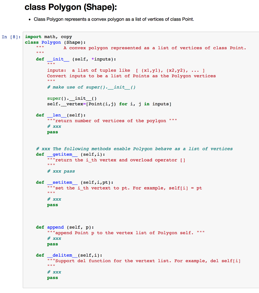 Solved HW# 5.2: Python Class and Object-Oriented Programming | Chegg.com