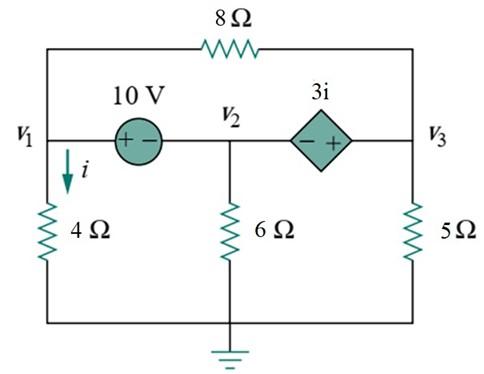 Solved : Find v1, v2, and v3 in the circuit in Figure 3 | Chegg.com