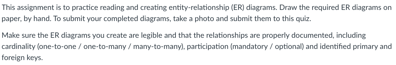 Solved This assignment is to practice reading and creating | Chegg.com