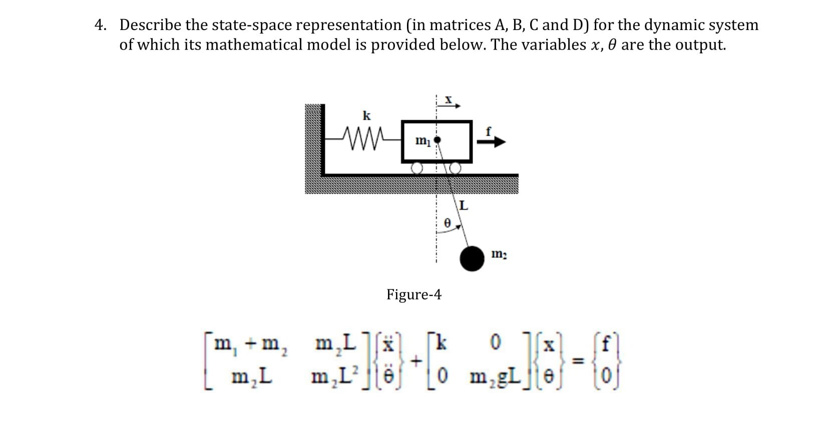 Solved 4. Describe the state-space representation in | Chegg.com