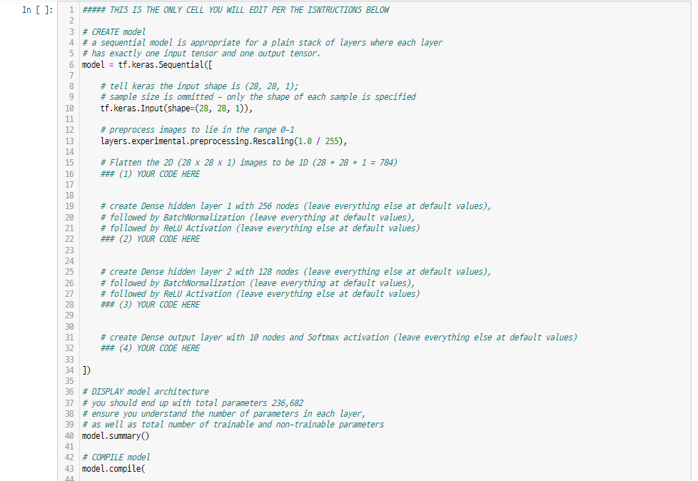 Solved In []:1 \# Ipip install tensorflow In[]: | Chegg.com