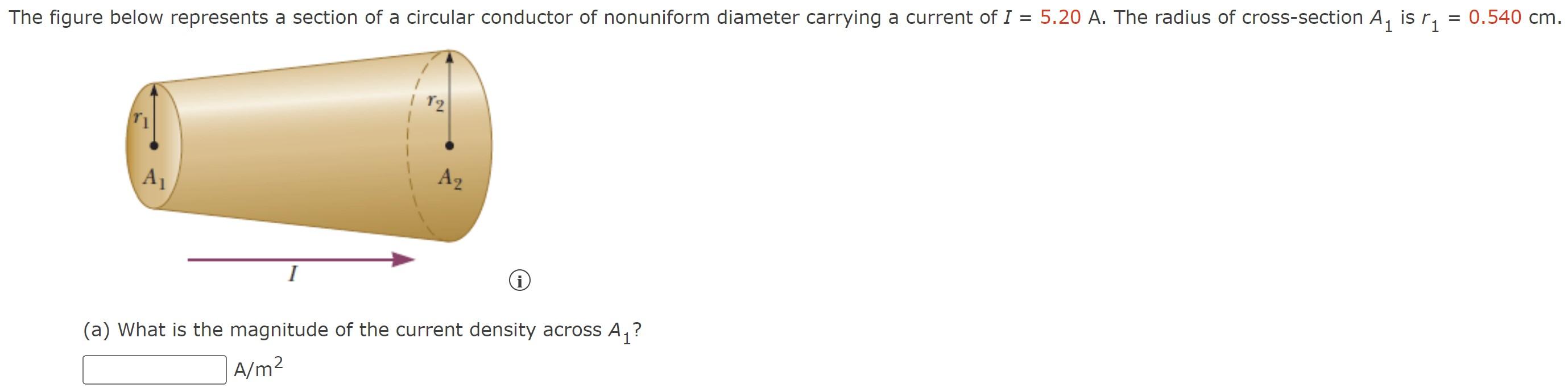 Solved The figure below represents a section of a circular | Chegg.com