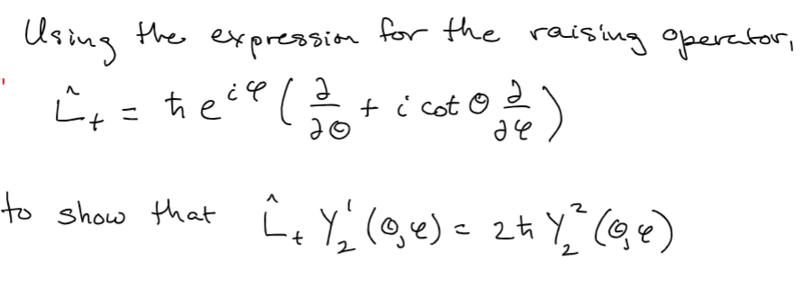 Solved Using the expression for the raising | Chegg.com