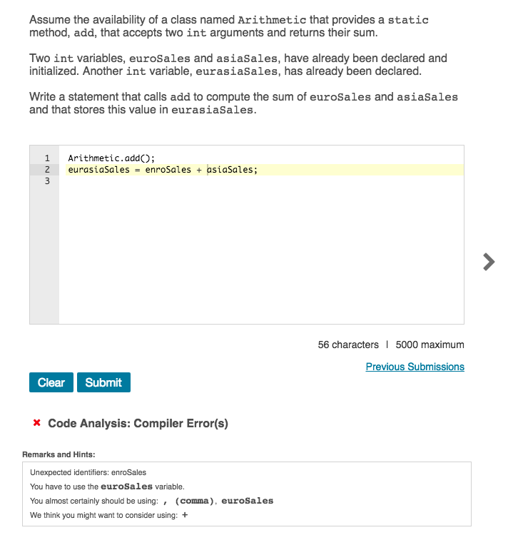 Solved Assume the availability of a class named Arithmetic | Chegg.com