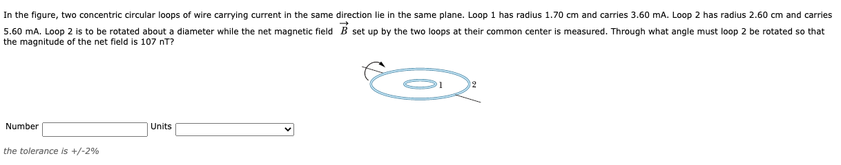 Solved In the figure, two concentric circular loops of wire | Chegg.com