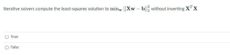 Solved Iterative solvers compute the least-squares solution | Chegg.com