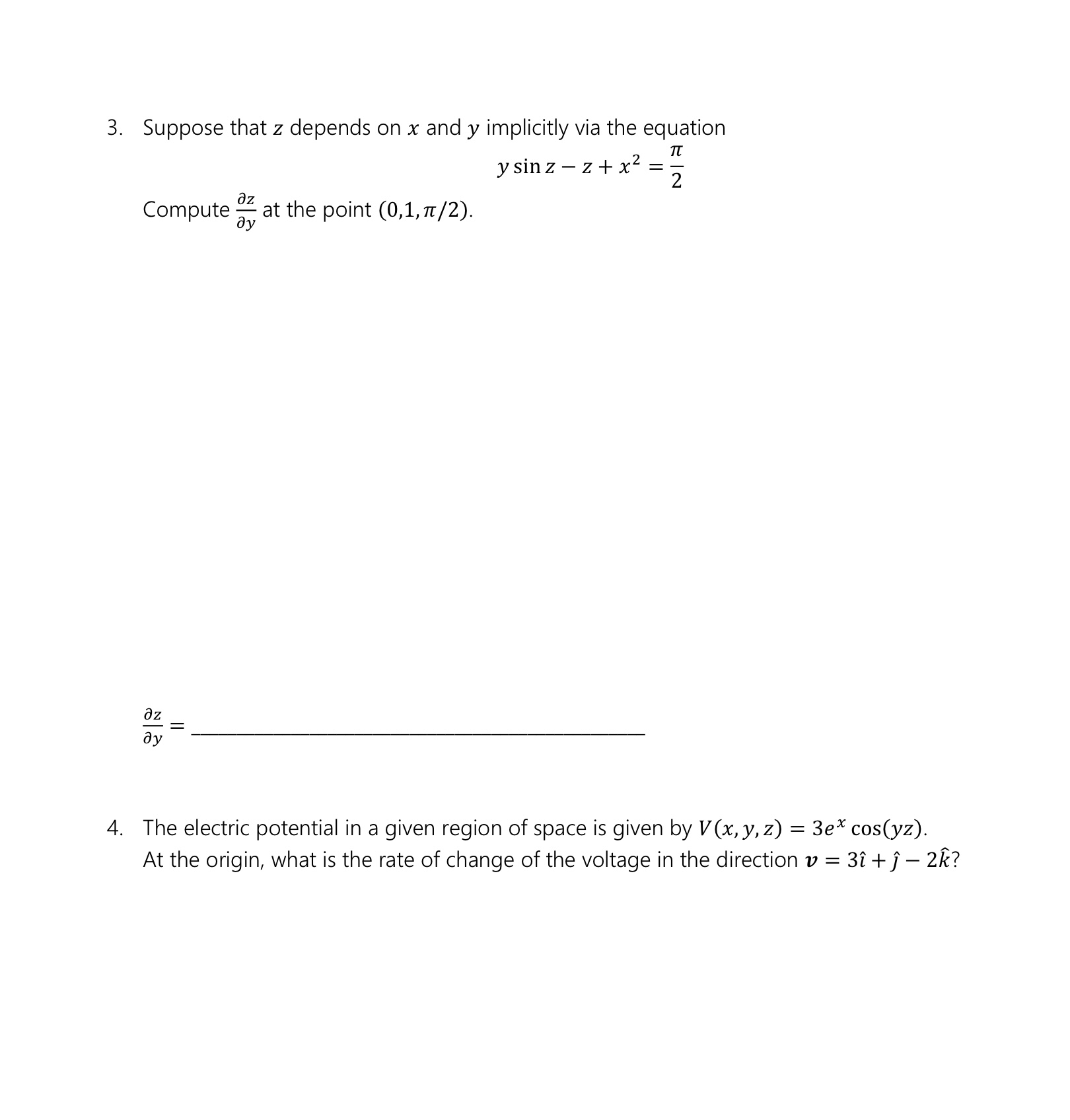 Solved 3 Suppose That Z Depends On X And Y Implicitly Via 