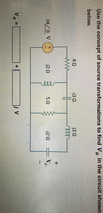 Solved Use the concept of source transformations to find V_0 | Chegg.com
