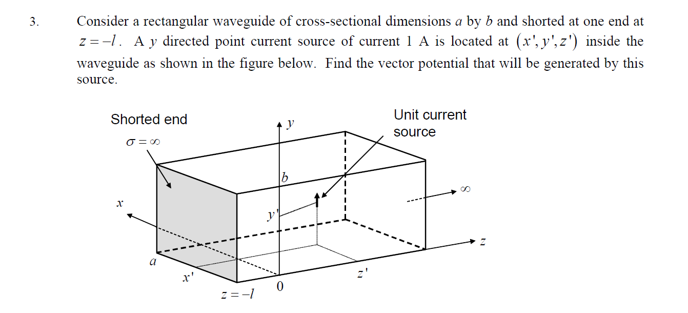 3. Consider a rectangular waveguide of | Chegg.com