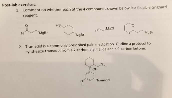 Solved Post Lab Exercises Comment On Whether Each Of The 4 