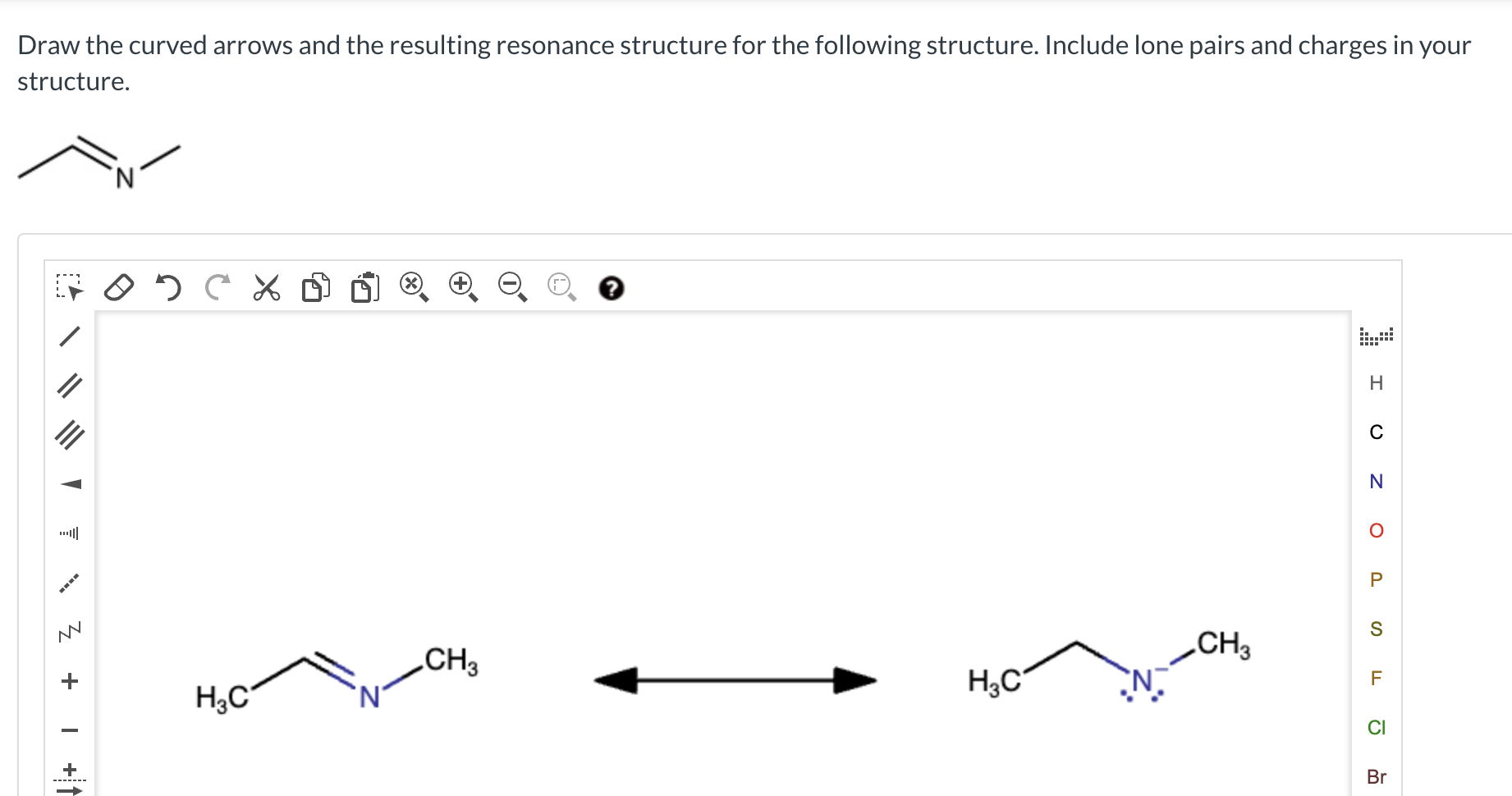 Solved Draw the curved arrows and the resulting resonance | Chegg.com
