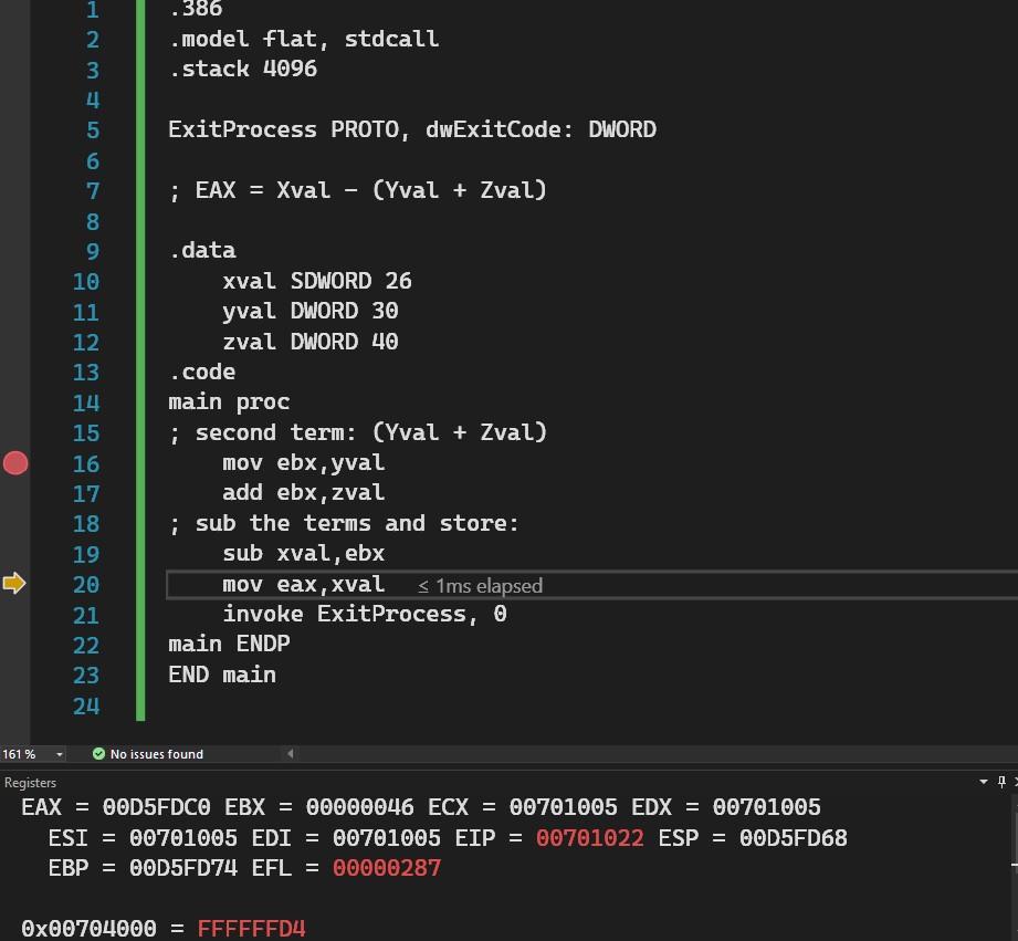 Debug the code until the 'invoke ExitProcess, 0'. | Chegg.com