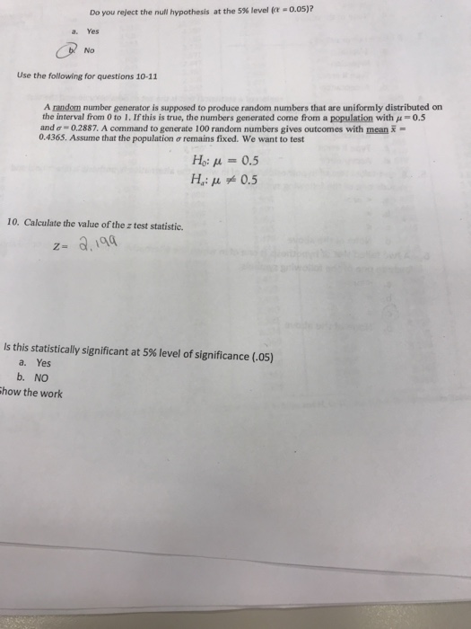 Solved Do you reject the null hypothesis at the 5% level | Chegg.com