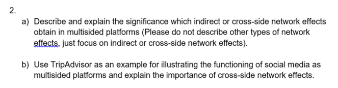Solved 2. a) Describe and explain the significance which | Chegg.com
