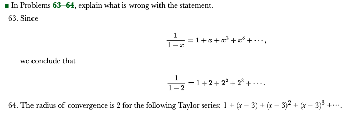Solved In Problems 63-64, explain what is wrong with the | Chegg.com