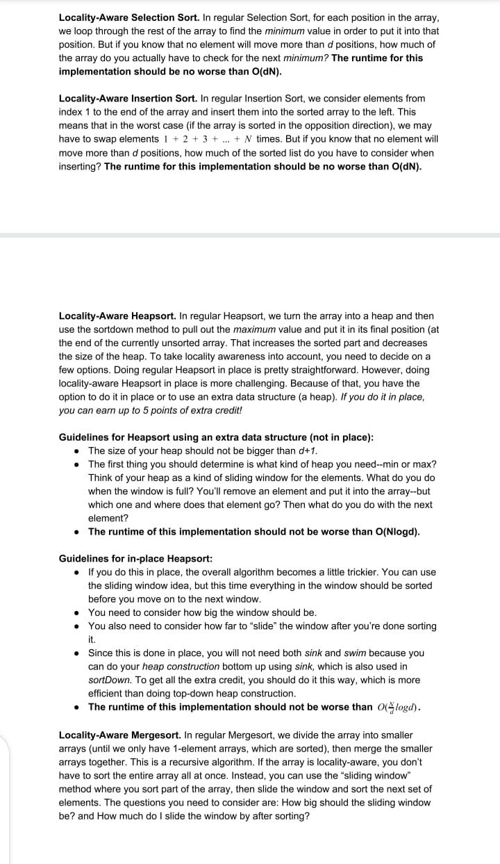 General Guidelines. The method signatures provided in | Chegg.com