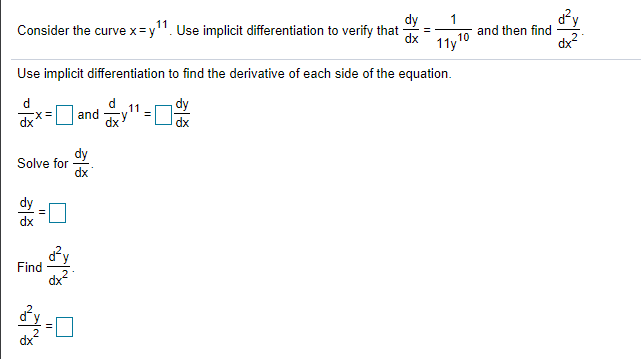Solved Consider the curve x=y"? Use implicit differentiation | Chegg.com