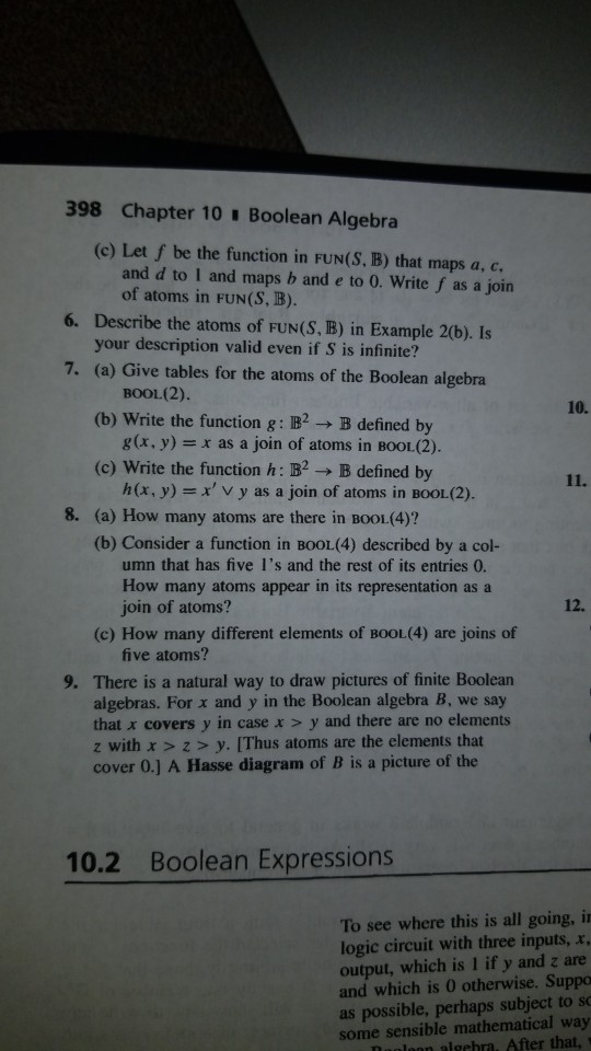 for The counting arg 2(2") a very big numb Boolean | Chegg.com
