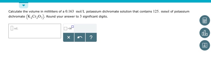 Solved Calculate the volume in milliliters of a 0.163 mol/L | Chegg.com