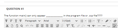 Solved QUESTION 41 in the program file or .ccp file????? The | Chegg.com