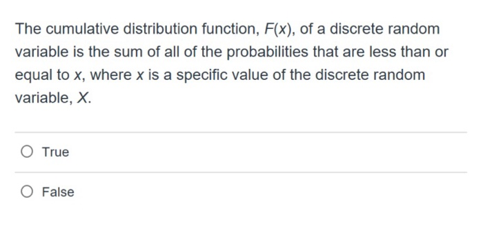 Solved The cumulative distribution function, F(x), of a | Chegg.com