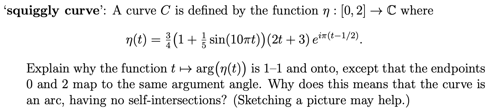 Solved ‘squiggly curve': A curve C is defined by the | Chegg.com