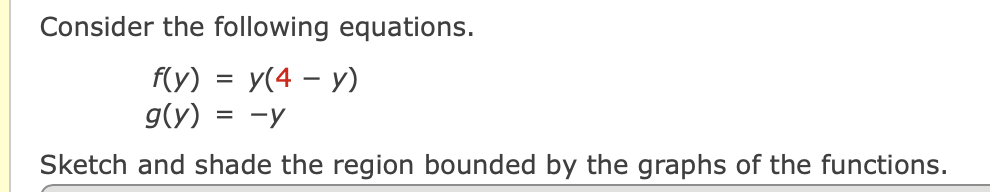 Solved Consider the following equations. f(y) = y(4 – y) | Chegg.com