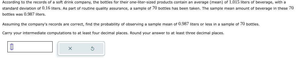 Solved According to the records of a soft drink company, the | Chegg.com