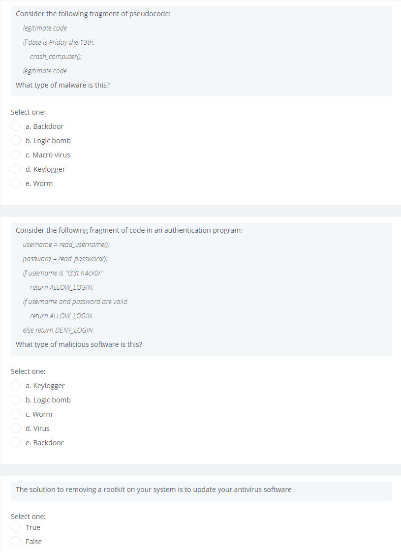 Solved 1 A Consider The Following Fragment Of Pseudocode