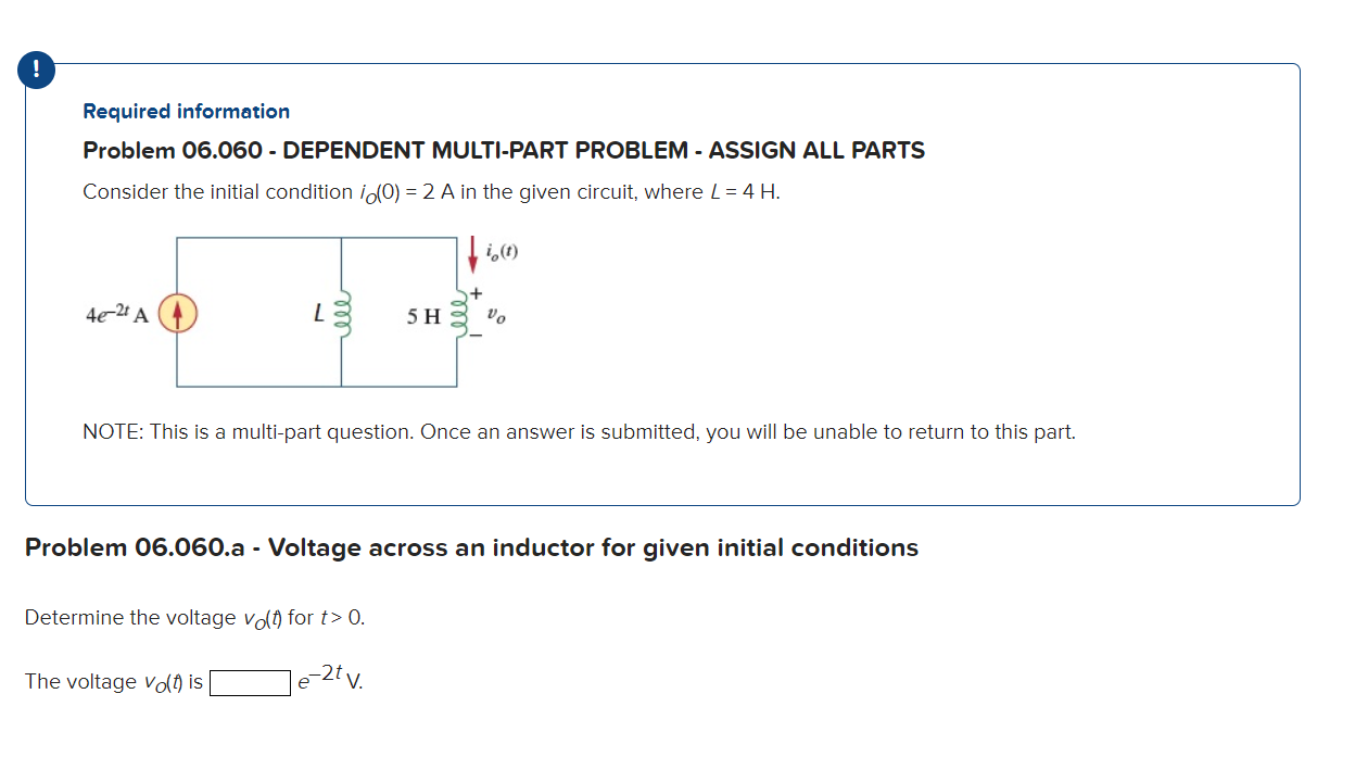 Solved Required informationProblem 06.060 - ﻿DEPENDENT | Chegg.com