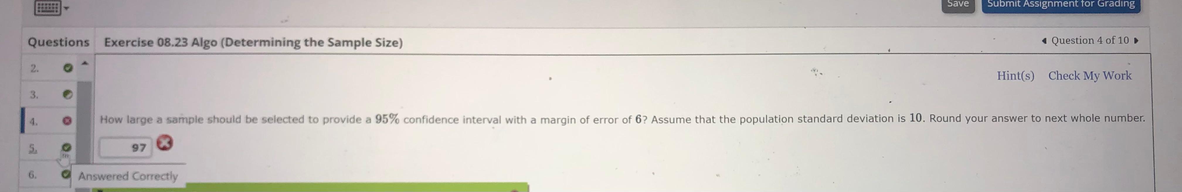 Solved Save Submit Assignment for Grading Questions Exercise | Chegg.com
