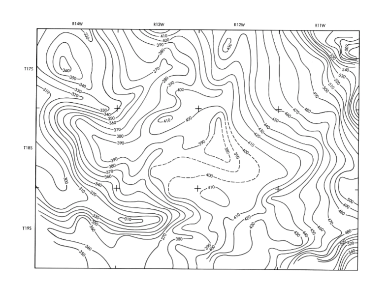 Solved 2. For the topographic map of a volcanic island | Chegg.com