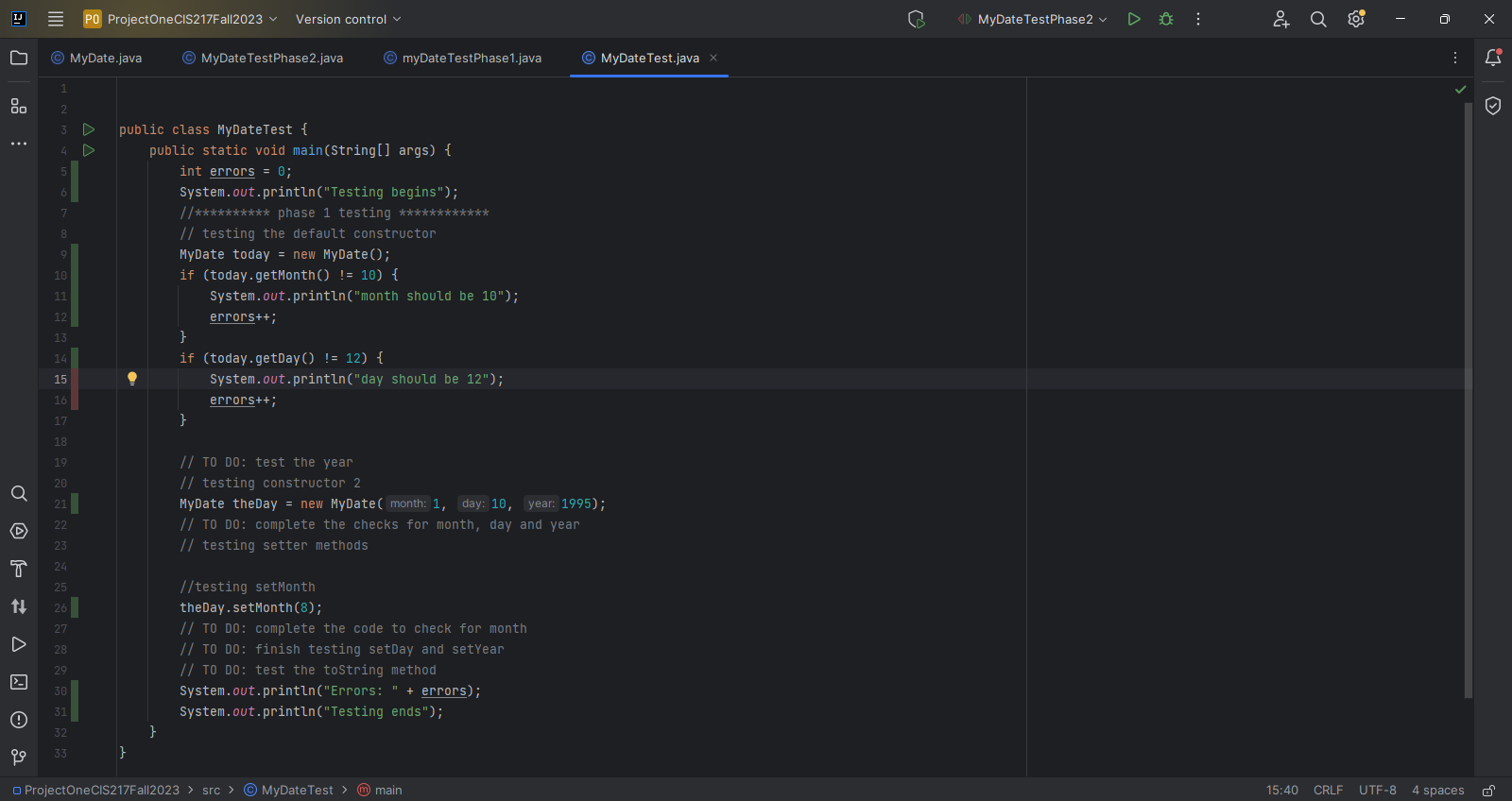 Solved I'm in Java Programming II doing a project and need | Chegg.com