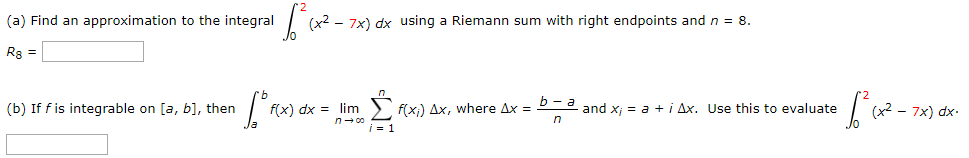 Solved a Find An Approximation To The Integral x2 7x Chegg solved-a-find-an-approximation-to-the-integral-x2-7x-chegg