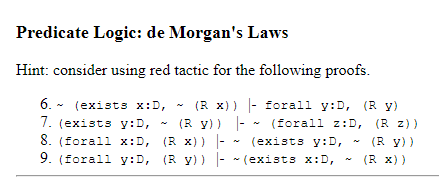 Predicate Logic: de Morgan's Laws Hint: consider | Chegg.com