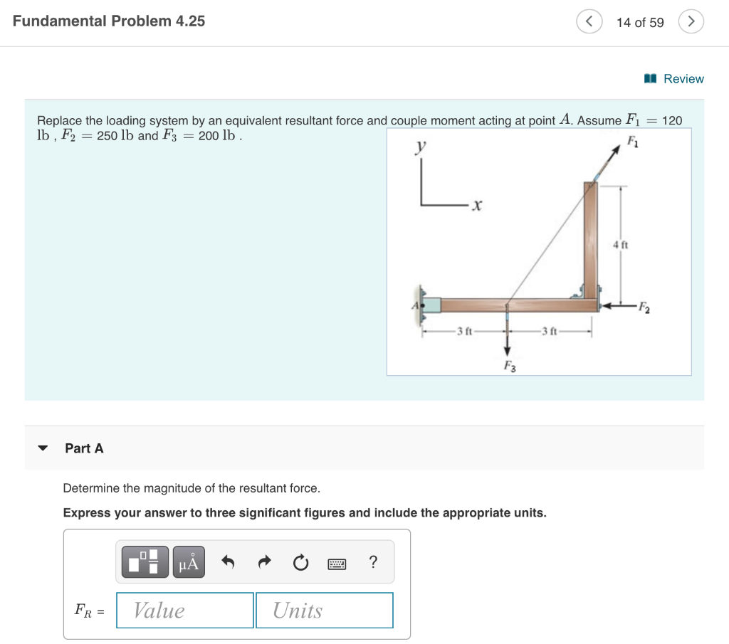Solved Fundamental Problem 4.25 © 14 of 59 > M Review | Chegg.com