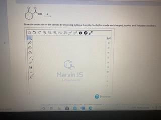 Solved Marvinus OS A w the molecule on the car by choosing | Chegg.com