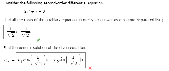 Solved Consider the following second-order differential | Chegg.com