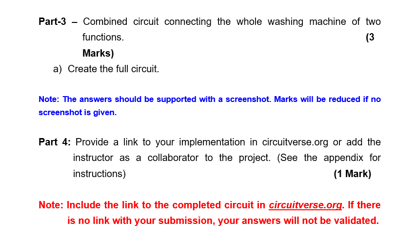 Solved Part-3 - Combined circuit connecting the whole | Chegg.com Solved Part-3 - Combined circuit connecting the whole | Chegg.com