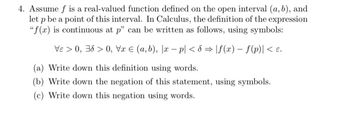 Solved 4. Assume f is a real-valued function defined on the | Chegg.com