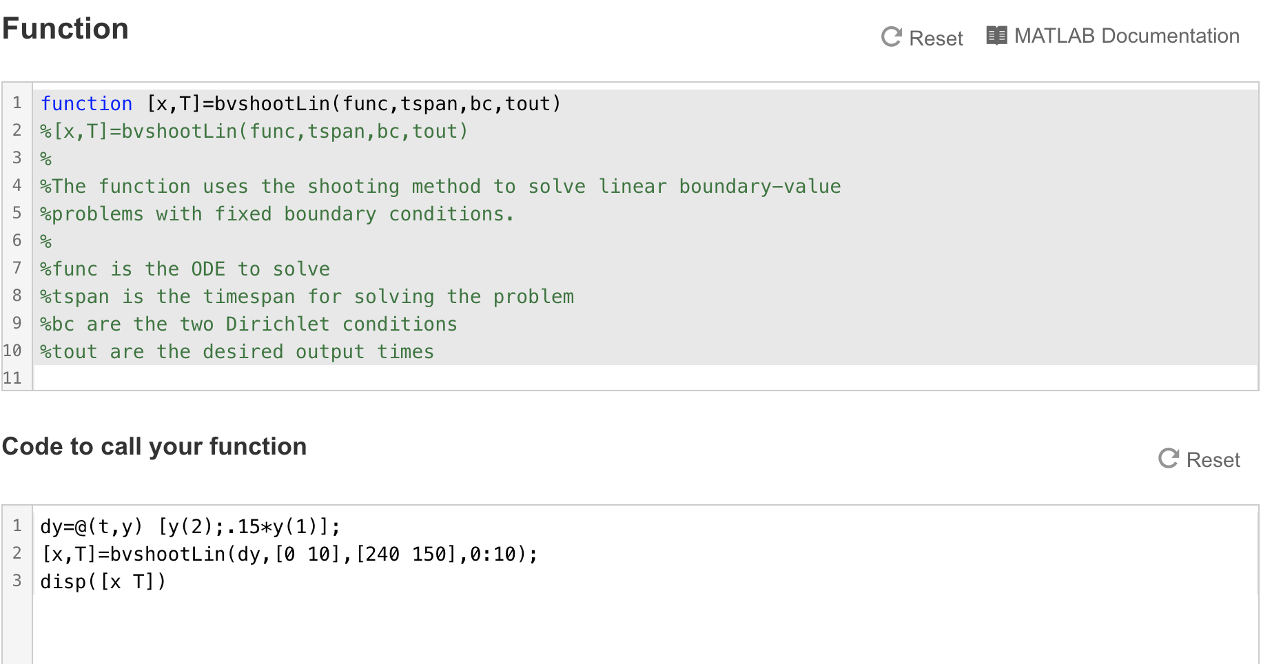 EXAMPLE 24.2 The Shooting Method for a Linear ODE | Chegg.com