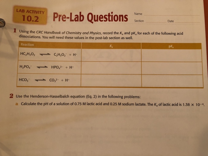 Solved Pre-Lab Questions LAB ACTIVITY 10.2 Date Using the | Chegg.com