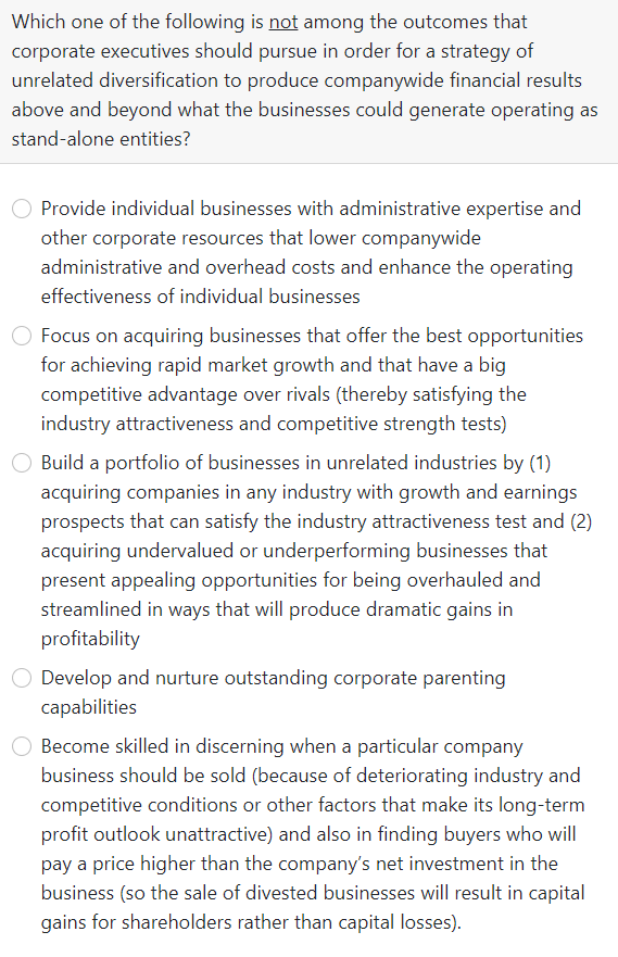 Solved stand-alone entities?Provide individual businesses | Chegg.com