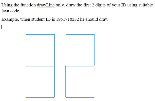Solved Using The Function Drawline Only Draw The First 2 5445