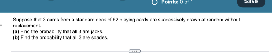 Solved Suppose that 3 cards from a standard deck of 52 | Chegg.com
